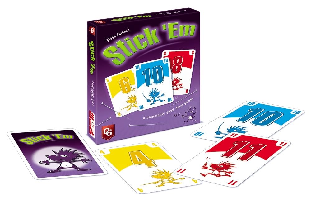 Capstone Games: Stick'Em Game, Classic Award-Winning, Fast & Simple Trick-Taking Card Game, Player with Most Points Wins, Ages 12 and Up