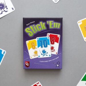 Capstone Games: Stick'Em Game, Classic Award-Winning, Fast & Simple Trick-Taking Card Game, Player with Most Points Wins, Ages 12 and Up