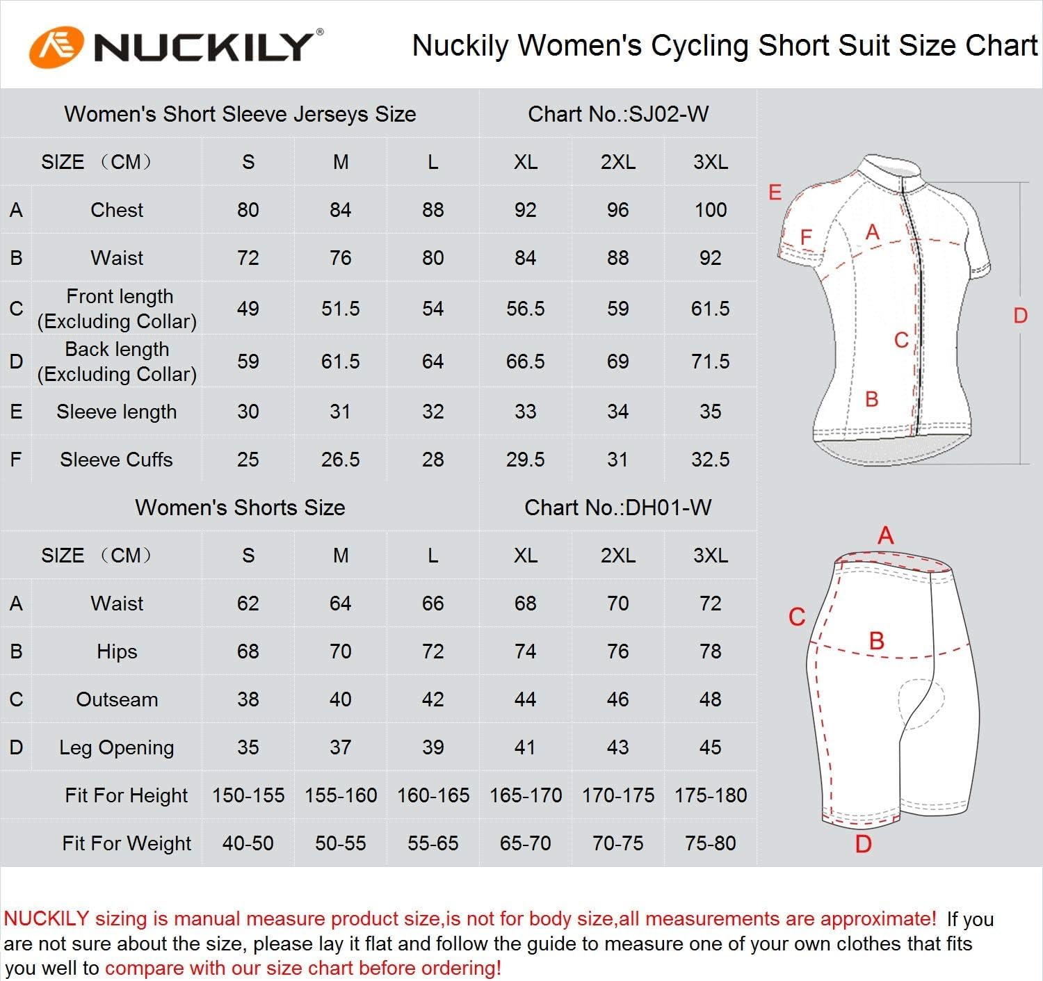 NUCKILY Cycling Jersey Women Short Sleeve Set Bike Shirt Jacket Top Padded Shorts Quick-Dry Mountain Riding Clothing Suits