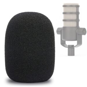 podmic pop filter foam cover - mic windscreen wind cover customized for rode podmic usb versatile dynamic broadcast microphone to blocks out plosives