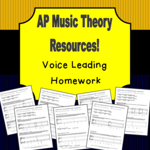 ap music theory voice leading homework