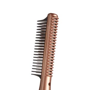 KISS Dry and Style Heat Brush, Wet to Dry Detangling and Volumizing Heat Comb, Tourmaline Ceramic Bristles, 2 Temperature Settings, Ultra Lightweight Handle, 360° Swivel Power Cord, 1.19 Lbs.