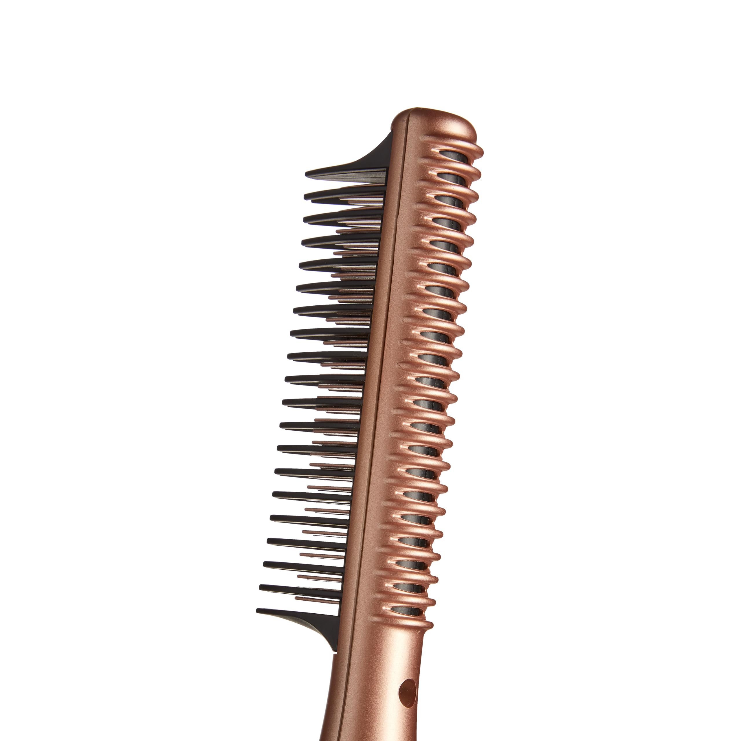 KISS Dry and Style Heat Brush, Wet to Dry Detangling and Volumizing Heat Comb, Tourmaline Ceramic Bristles, 2 Temperature Settings, Ultra Lightweight Handle, 360° Swivel Power Cord, 1.19 Lbs.