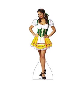 cardboard people beer garden girl life size cardboard cutout standup