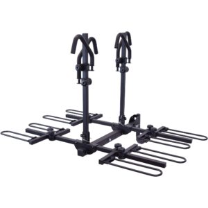 malone auto racks runway™ hm4 - hitch mount platform 4 bike carrier