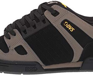 DVS mens Devious Mountain Biking Shoe, Black Brindle Yellow, 8.5 US