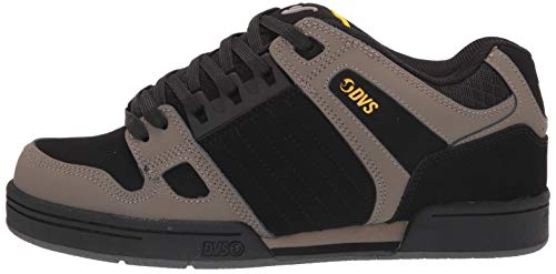 DVS mens Devious Mountain Biking Shoe, Black Brindle Yellow, 8.5 US