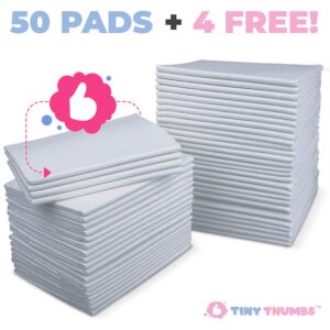 Disposable Changing Pads for Baby (54 Pack) - Super Soft, Ultra Absorbent & Waterproof Large Diaper Changing Pad Liners - Baby Changing Pad Cover & Bed Pads