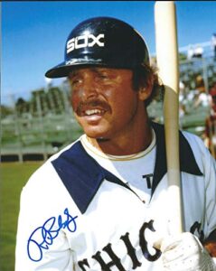 autographed ron blomberg 8x10 chicago white sox photo