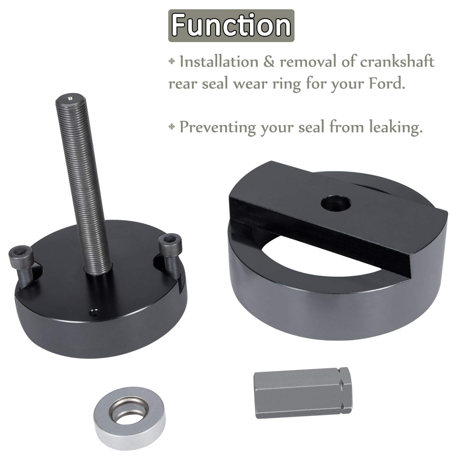 303-770 Crankshaft Rear Main Seal Installer Tool for Ford 4.5L, 6.0L & 6.4L Powerstroke, Rear Seal & Wear Ring Installer