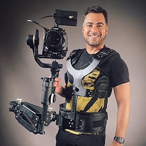 DF DIGITALFOTO Thanos Pro Video Camera Gimbal Support Vest Stabilizer System with Adapter Arm 5.5-26 lbs Compatible with ZHIYUN Crane 3S/FeiyuTech Scorp Pro DJI RS3/RS 3 Pro/RS4 Pro Gimbal