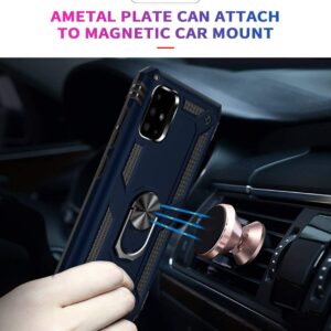 ADDIT A71 5G Case, Samsung Galaxy A71 5G Case [ Military Grade ] 15ft. Drop Tested Protective Case with Magnetic Car Mount Ring Holder Stand Cover for Samsung Galaxy A71 5G - Blue