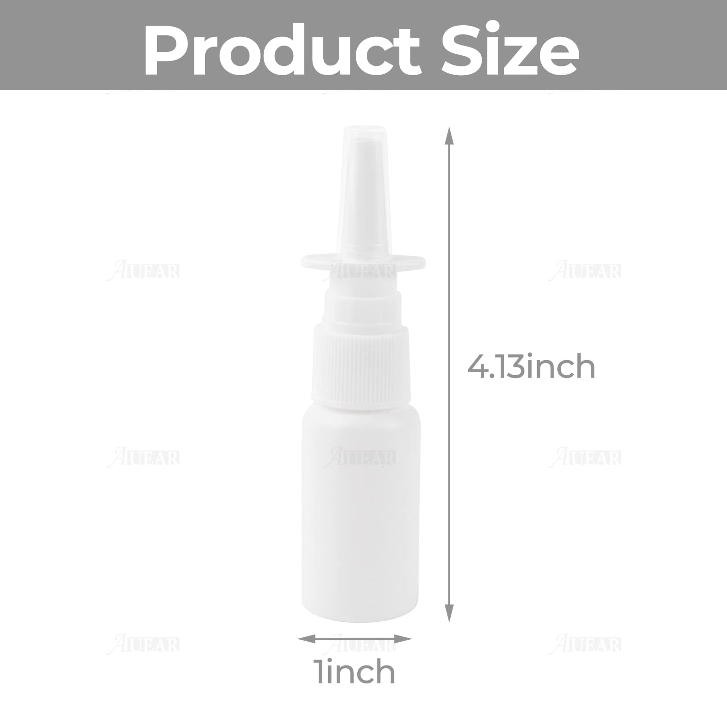 AUEAR, 5 Pack 20ml White Plastic Empty Refillable Nasal Spray Bottles Mist Nose Nasal Sprayer Bottle Mist Sprayers Atomizers Makeup Water Container for Travel Outdoor