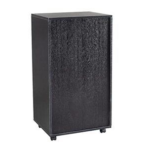 Knocbel Mobile Storage Cabinet with 7 Drawers, Home Office Rolling File Cabinet on Wheels, 19.2" L x 15.9" W x 35.4" H (Black)