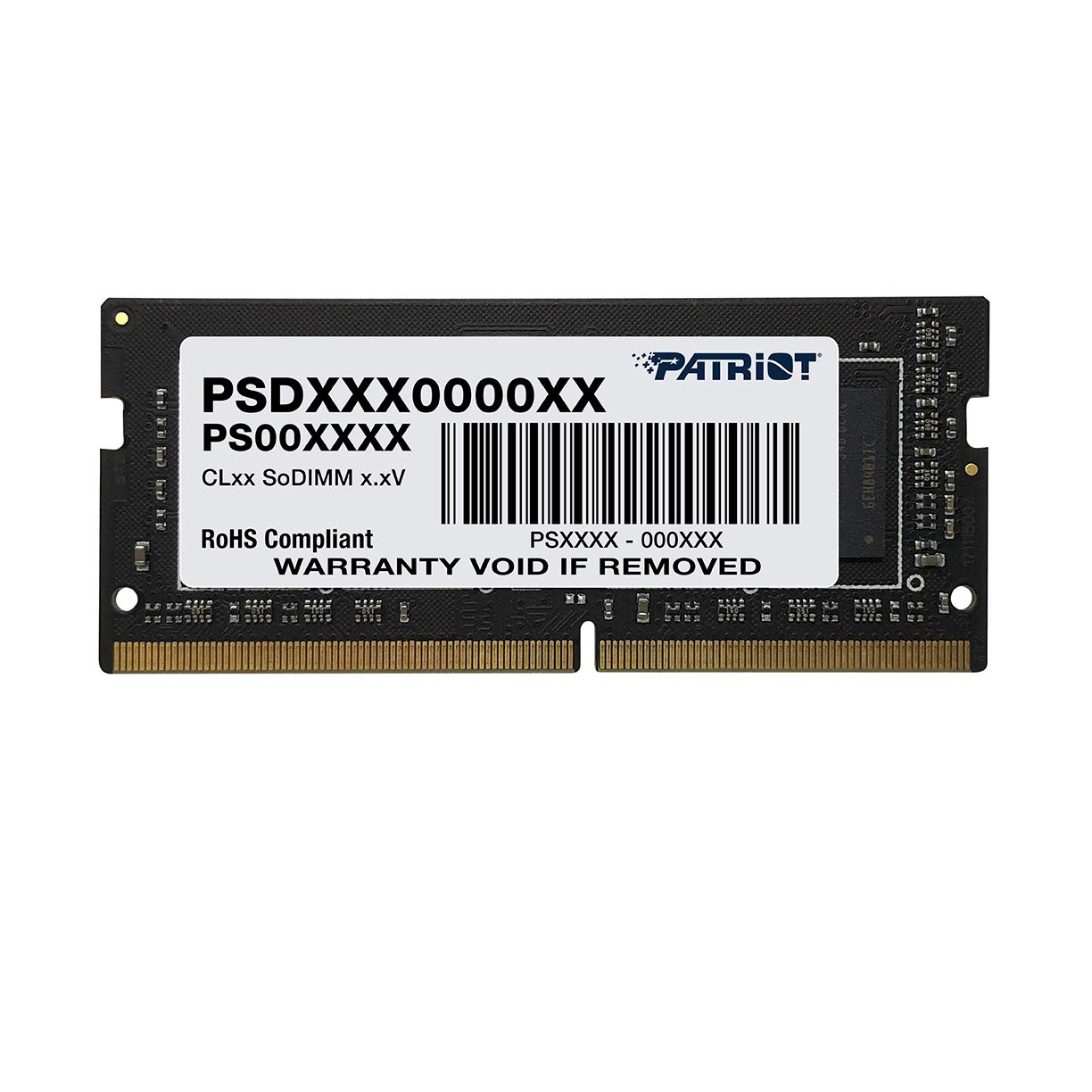 Patriot Signature Line Series DDR4 16GB (1 x 16GB) 3200MHz SODIMM (1 Rank Single-Sided Module)