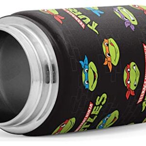 Simple Modern Teenage Mutant Ninja Turtles Kids Water Bottle with Straw Insulated Stainless Steel Toddler Cup for Boys, Girls, School | Summit Collection | 10oz, TMNT Turtles Unite