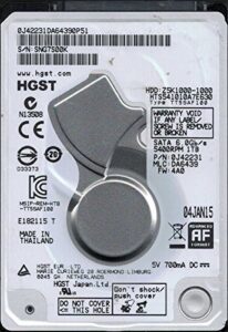 hts541010a7e630 p/n: 0j42231 mlc: da6439 thailand hgst 1tb (renewed)