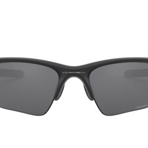 Oakley Men's OO9154 Half Jacket 2.0 XL Rectangular Sunglasses, Matte Black/Prizm Black Polarized, 62 mm