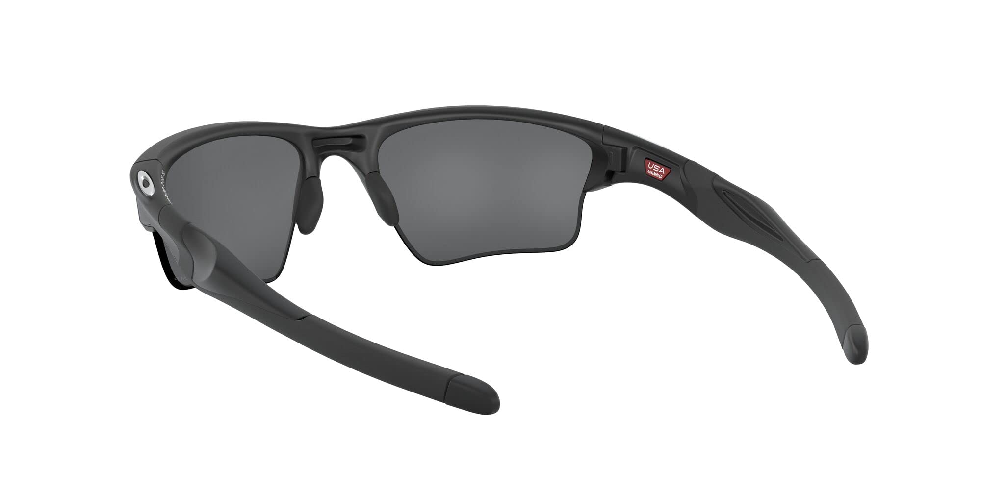 Oakley Men's OO9154 Half Jacket 2.0 XL Rectangular Sunglasses, Matte Black/Prizm Black Polarized, 62 mm