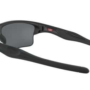 Oakley Men's OO9154 Half Jacket 2.0 XL Rectangular Sunglasses, Matte Black/Prizm Black Polarized, 62 mm