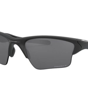 Oakley Men's OO9154 Half Jacket 2.0 XL Rectangular Sunglasses, Matte Black/Prizm Black Polarized, 62 mm