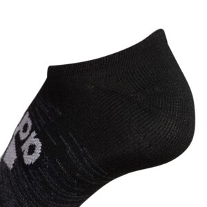 adidas Women's Superlite Badge of Sport No Show Socks (6-Pair), Black/Grey/CoreWhite, Medium