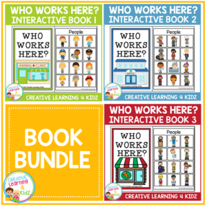 who works here? interactive book bundle community helpers