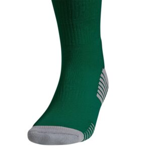 adidas Copa Zone Cushion 4 Soccer Socks (1-Pair) for Men, Women, Boys and Girls, Team Dark Green/White, Medium