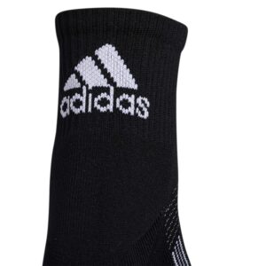 adidas Ub21 Superlite Running Quarter Socks (2-Pair), Black/Grey/White, Medium