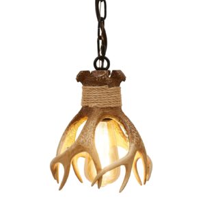 nearled boou mini antler pendant light farmhouse pendant hanging light fixture for kitchen island dining room sink bathroom restaurant light small antler hanging lights