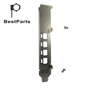 BestParts New Full Height Long Bracket for NVIDIA Quadro K1200 NVS 510 P400 P600 P620 P1000 K1200 NVS510 T600 T1000 with 2X Screws