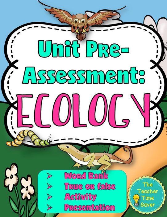 Ecology Warm-ups Printable Lesson