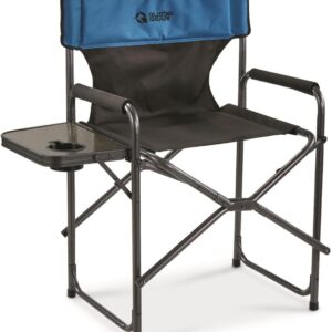 Guide Gear Oversized Tall Director’s Camp Chair, Portable, Folding, 500-lb. Capacity Blue/Black