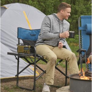 Guide Gear Oversized Tall Director’s Camp Chair, Portable, Folding, 500-lb. Capacity Blue/Black