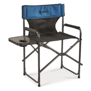 Guide Gear Oversized Tall Director’s Camp Chair, Portable, Folding, 500-lb. Capacity Blue/Black