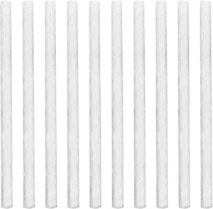 20 pcs wick for tiki torch, 9.85 inch long lasting 1/2-inch tiki torches wicks replacement, diy outdoor fiberglass tiki wick