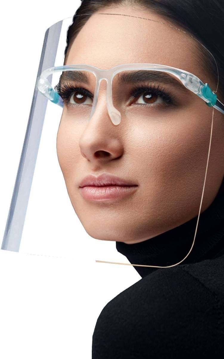 10PC Fashionable, Safe Face Shields For Everyday Use