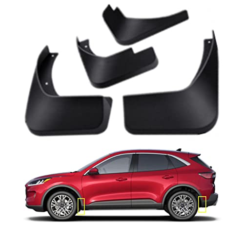 Mud Flaps Kit for 2024 Ford Escape 2020-2023 Mud Splash Guard Front and Rear 4-PC Set by TOPGRIL