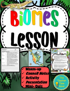 biomes ecology unit lesson