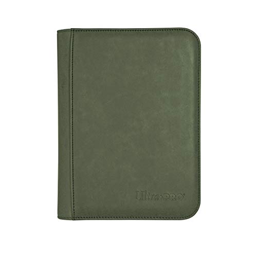 Suede Collection Zippered 4-Pocket Premium PRO-Binder - Emerald