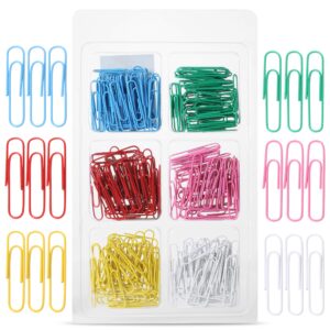 mr. pen- paper clips, 2 inch, 240 pack, large colored paper clips, colored paper clip, clip, paperclips, paper clip, office supplies, clips for paperwork, paper clips for office, paper clips large