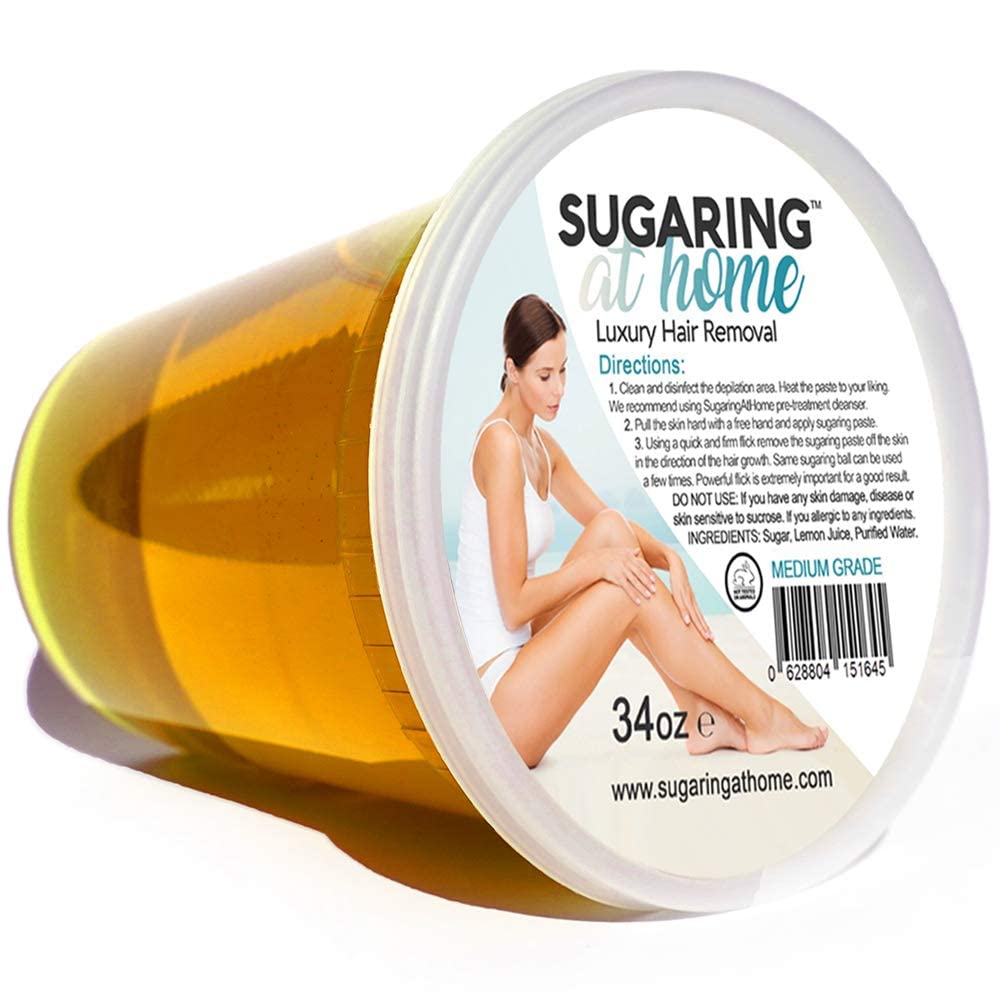 Sugaring Hair Removal Paste Medium for Professional Use on Bikini, Brazilian, Arms, Legs, Back 34 oz.