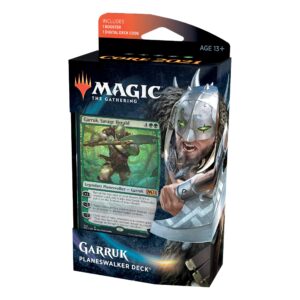 magic: the gathering garruk, savage herald planeswalker deck | core set 2021 (m21) | 60 card starter deck