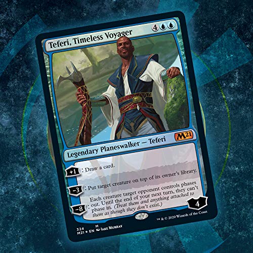 Magic: The Gathering Teferi Timeless Voyager Planeswalker Deck | Core Set 2021 (M21) | 60 Card Starter Deck