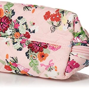 Vera Bradley Women's Cotton Clamshell Cosmetic Makeup Organizer Bag, Cozy Plaid, One Size