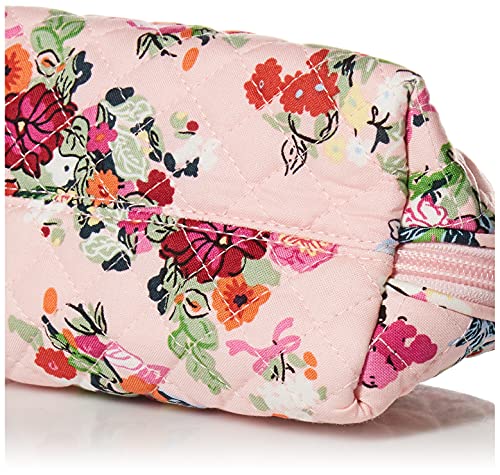 Vera Bradley Women's Cotton Clamshell Cosmetic Makeup Organizer Bag, Cozy Plaid, One Size