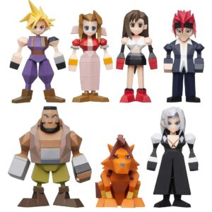 square enix final fantasy vii polygon figure (blind box), multiple colors, 15 years up