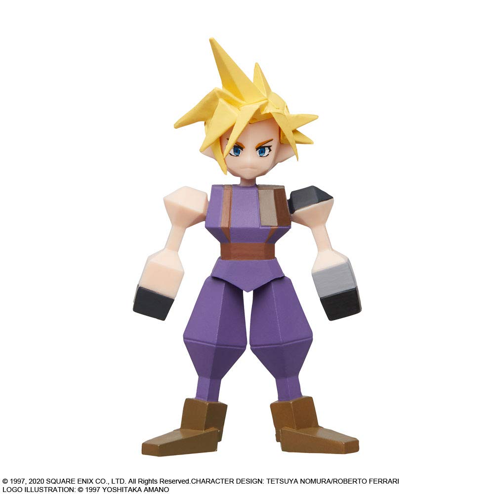 Square Enix Final Fantasy VII Polygon Figure (Blind Box), Multiple Colors, 15 years up