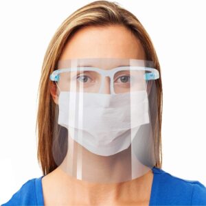 Unique Gadgets & Toys Goggle Shield, 3 Pack Reusable Face Shield Wearing Glasses Face Visor Transparent Anti-Fog Film Protect Eyes and Face, GlassesShield_B_3Pack