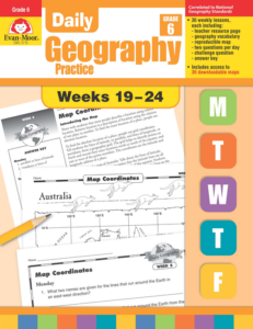 daily geography practice, grade 6, weeks 19–24